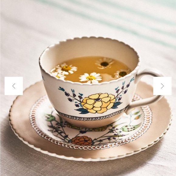 Anthropologie | Kitchen | Turkuaz Tea Cup And Saucer Sold Please Do Not ...